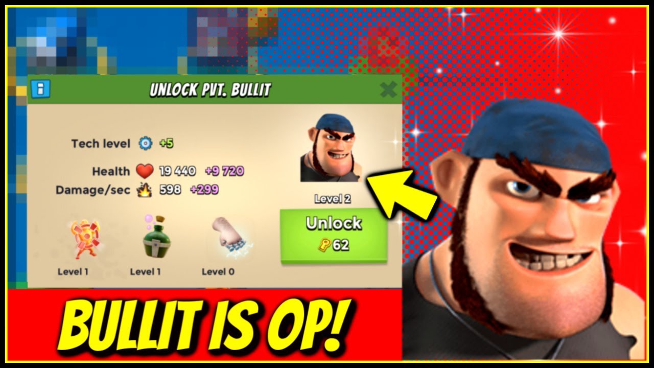 Pvt. Bullit is a MONSTER in Season 10! // Boom Beach Warships - YouTube