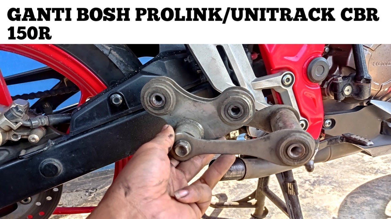 CARA GANTI BOSH PROLINK/UNITRACK CBR 150R - YouTube