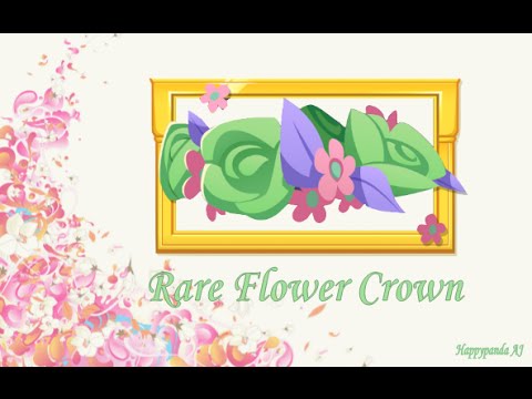 Animal Jam- Rare Flower Crown (Rare Item Monday) & Masterpieces - YouTube