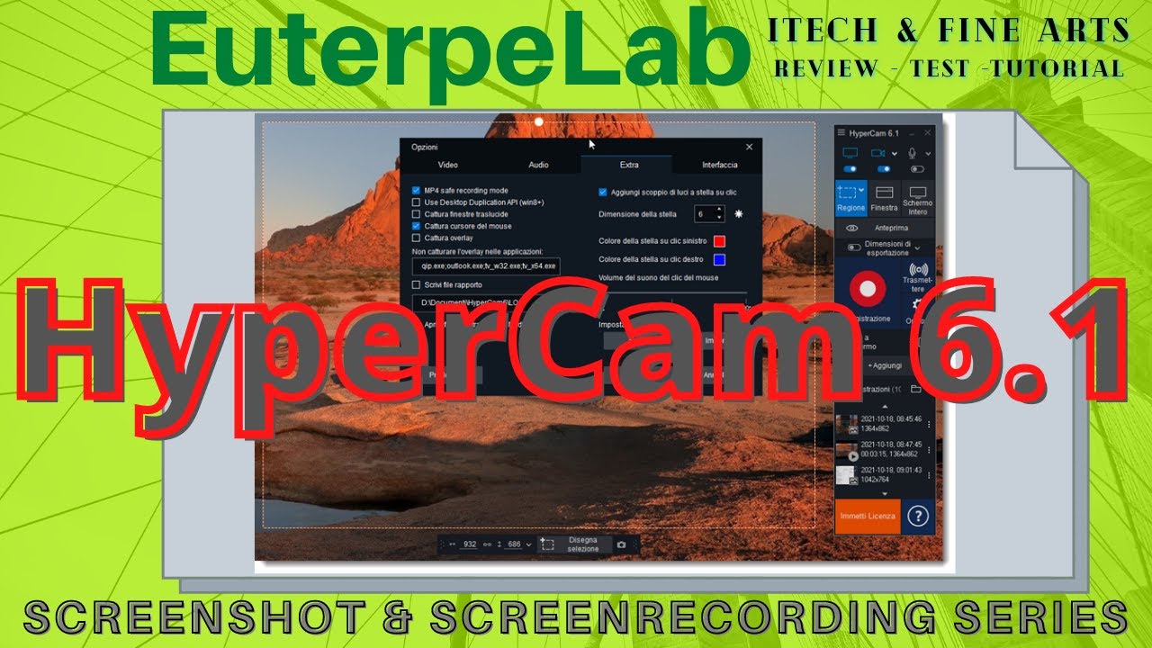 HyperCam 6.1 - Review - EuterpeLab - Screenshot-ScreenRecording Tools ...
