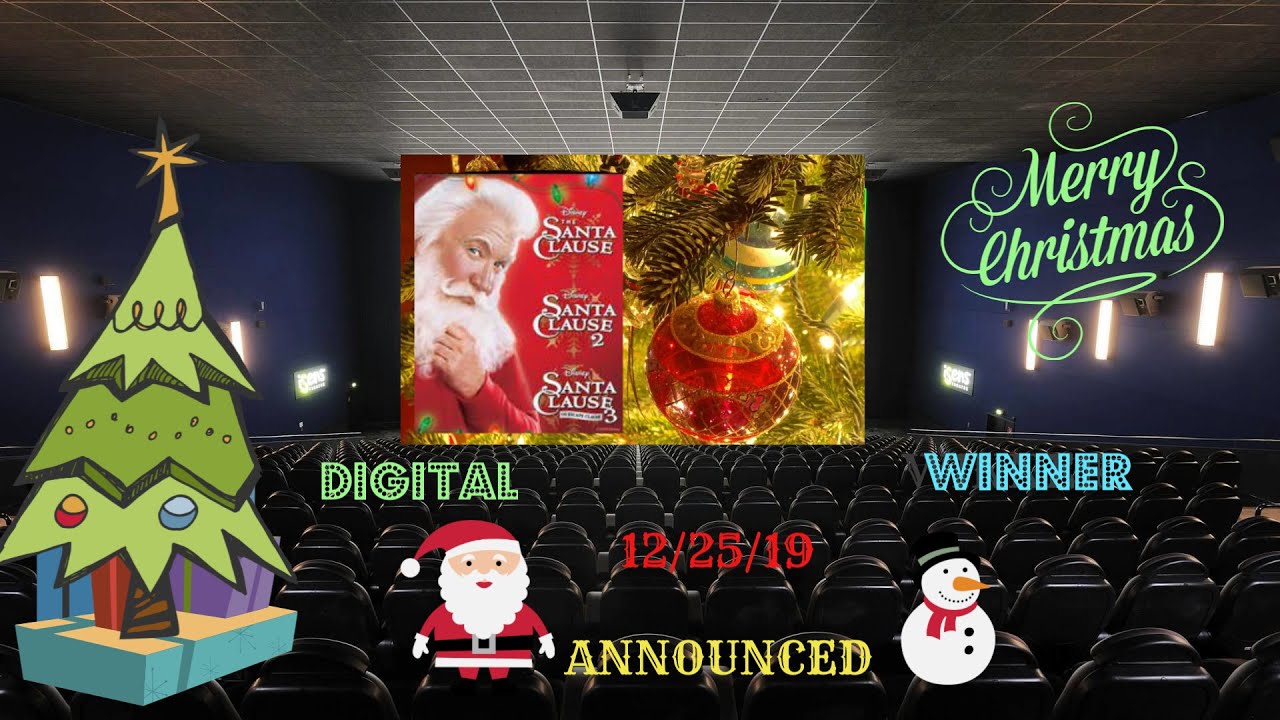 SANTA CLAUSE 1-3 DIGITAL CODE WINNER IS ANNOUNCED.12/25/19 - YouTube
