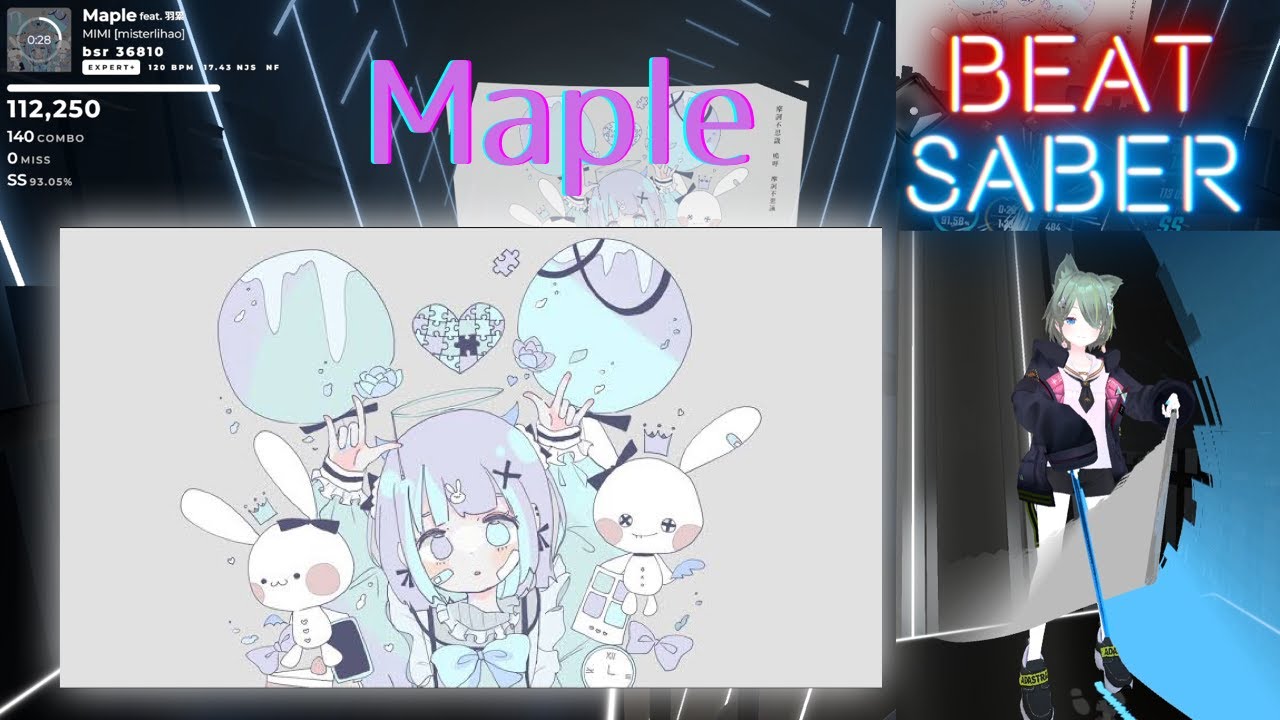 【BeatSaber】Maple【MIMI】 - YouTube