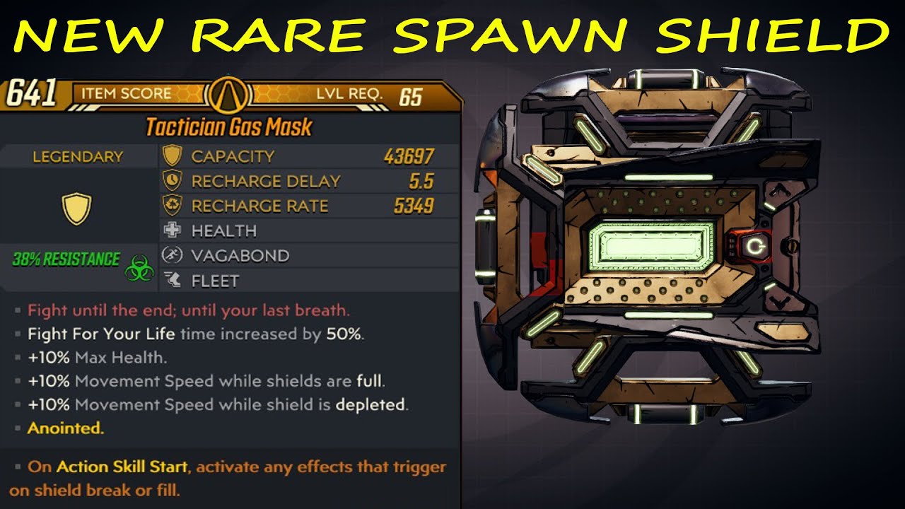BL3 - LV 65 - NEW - Tactician Gas Mask - A.S.S - Activate Any Effects ...