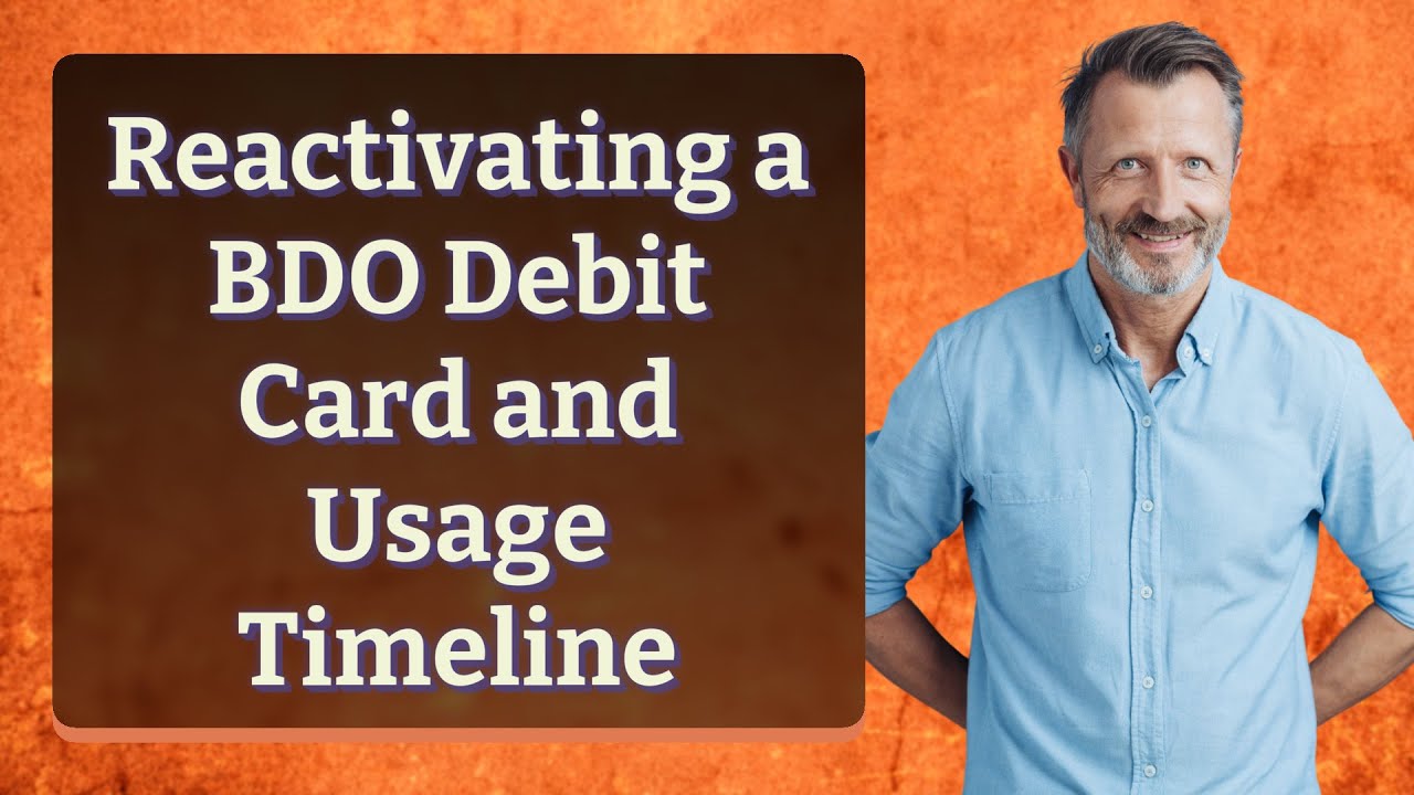 Reactivating a BDO Debit Card and Usage Timeline - YouTube