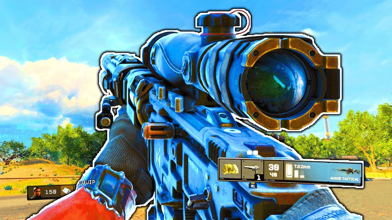 GOLD AUGER DMR is the BEST WEAPON.. - BLACKOUT VICTORY w/ AUGER ...