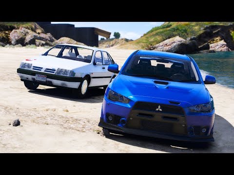 Pahalı ve Ucuz Arabalar Sahil Parkurunda - GTA 5