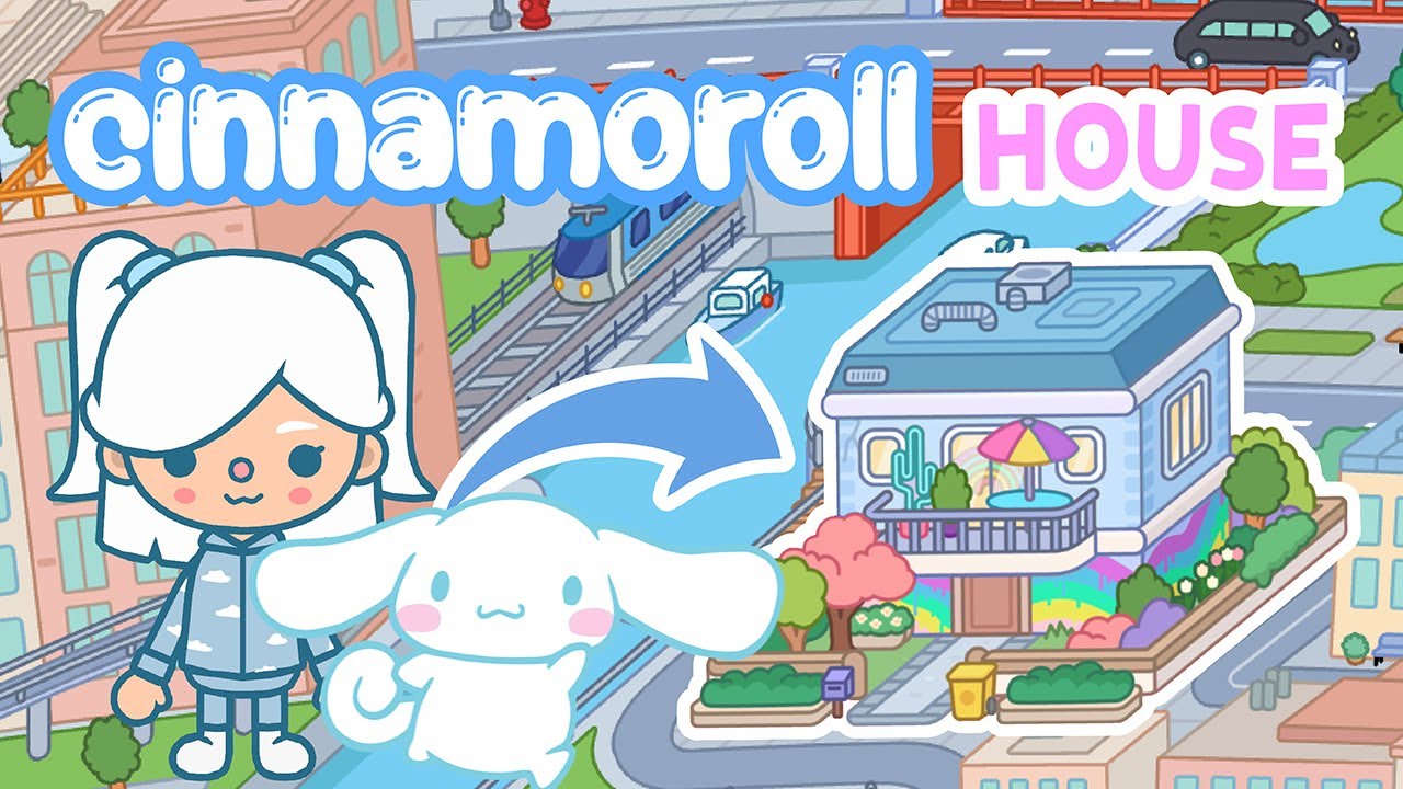 Cinnamoroll SANRIO Cute Blue Rainbow Family House not FREE TOCA BOCA ...