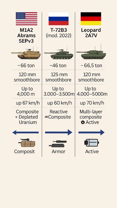 Tank Face-Off: Abrams vs T-72 vs Leopard - YouTube
