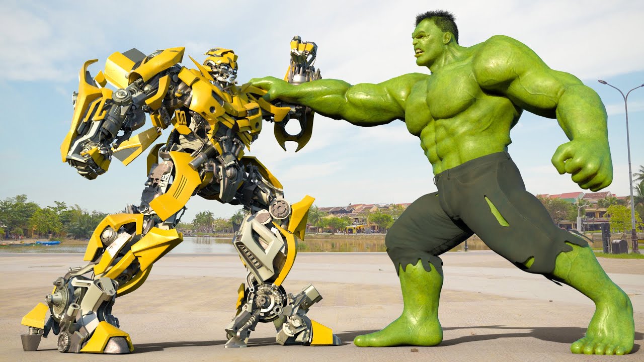 Transformers x Avengers - Bumblebee vs Hulk Final Scene | Paramount ...