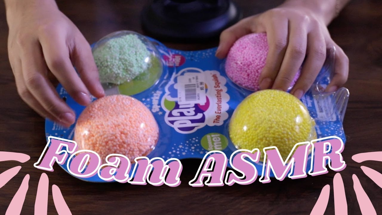 Foam ASMR | Sticky Sounds & Visual Triggers! 😴 - YouTube