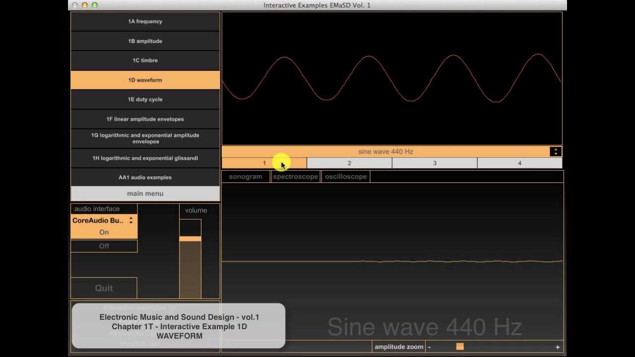 Chapter 1 Theory - Interactive Examples 1D - Waveform - YouTube