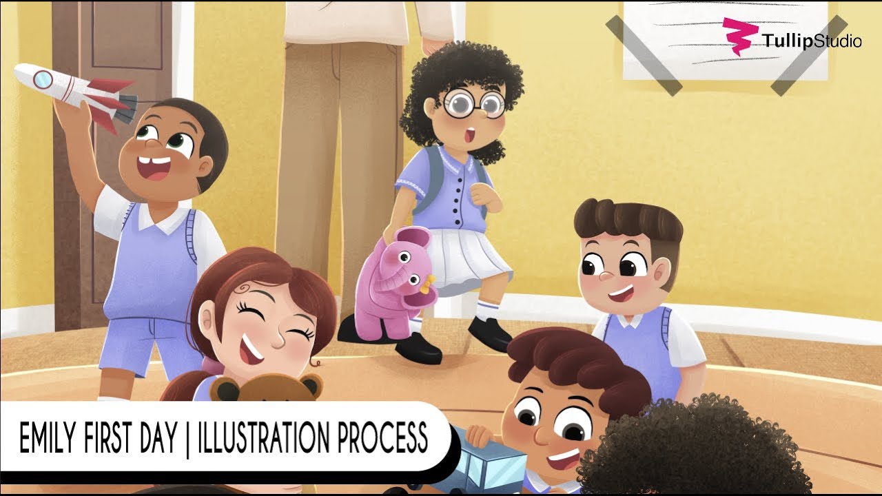 EMILY FIRST DAY | ILLUSTRATION PROCESS - YouTube