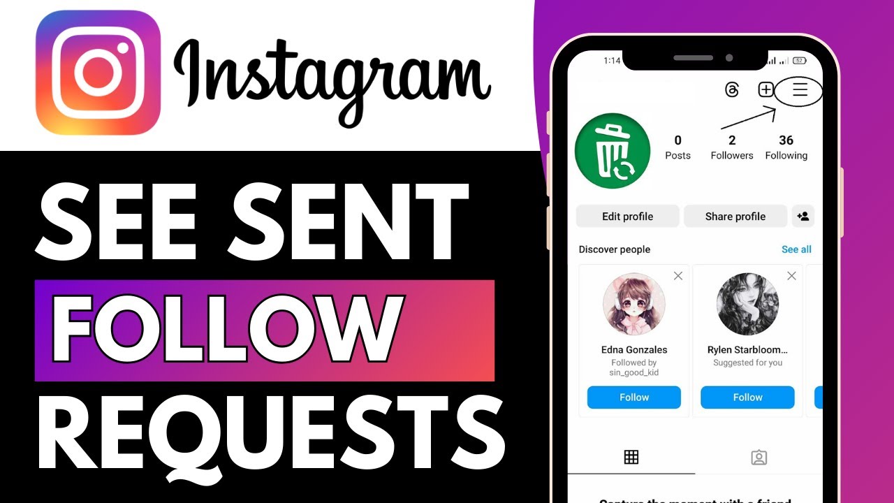 How to SEE SENT Follow Requests on Instagram - YouTube