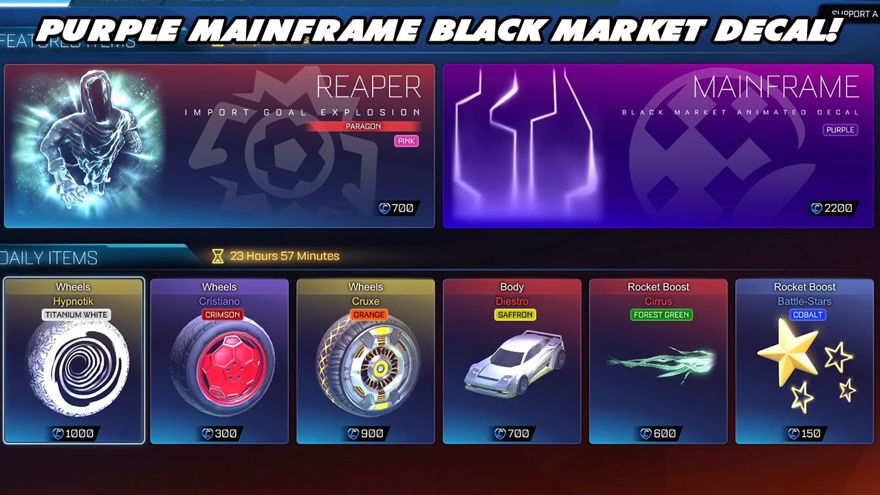 Pink Reaper Import Goal Explosion In The Item Shop! - Rocket League ...