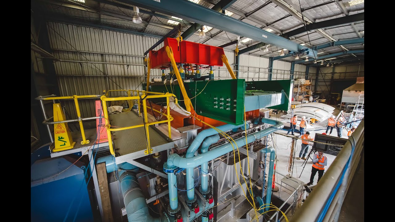 Victoria University - Full Scale Structural Fire Testing Facility - YouTube