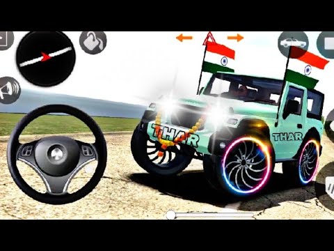 Dollar (Song) 3D Mahindra Cyan 🩵 Thar😈 Modified Mercedes Semuletor Game ...