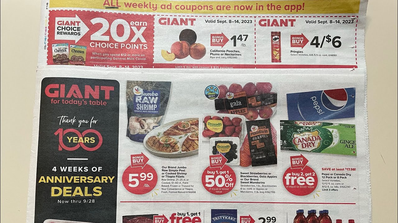 Giant Ad Preview September 8-14, 2023 - YouTube