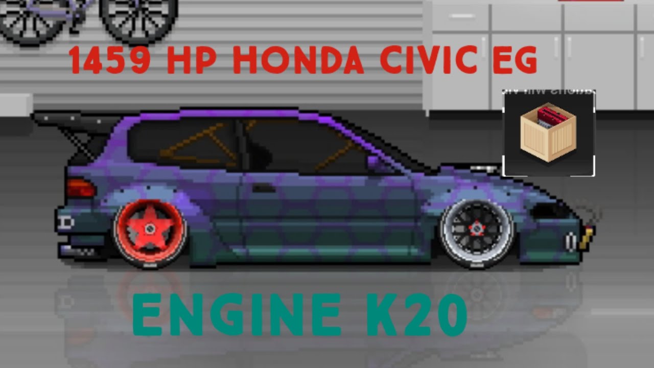 Honda civic eg modified drag build#pixelcarrace # - YouTube