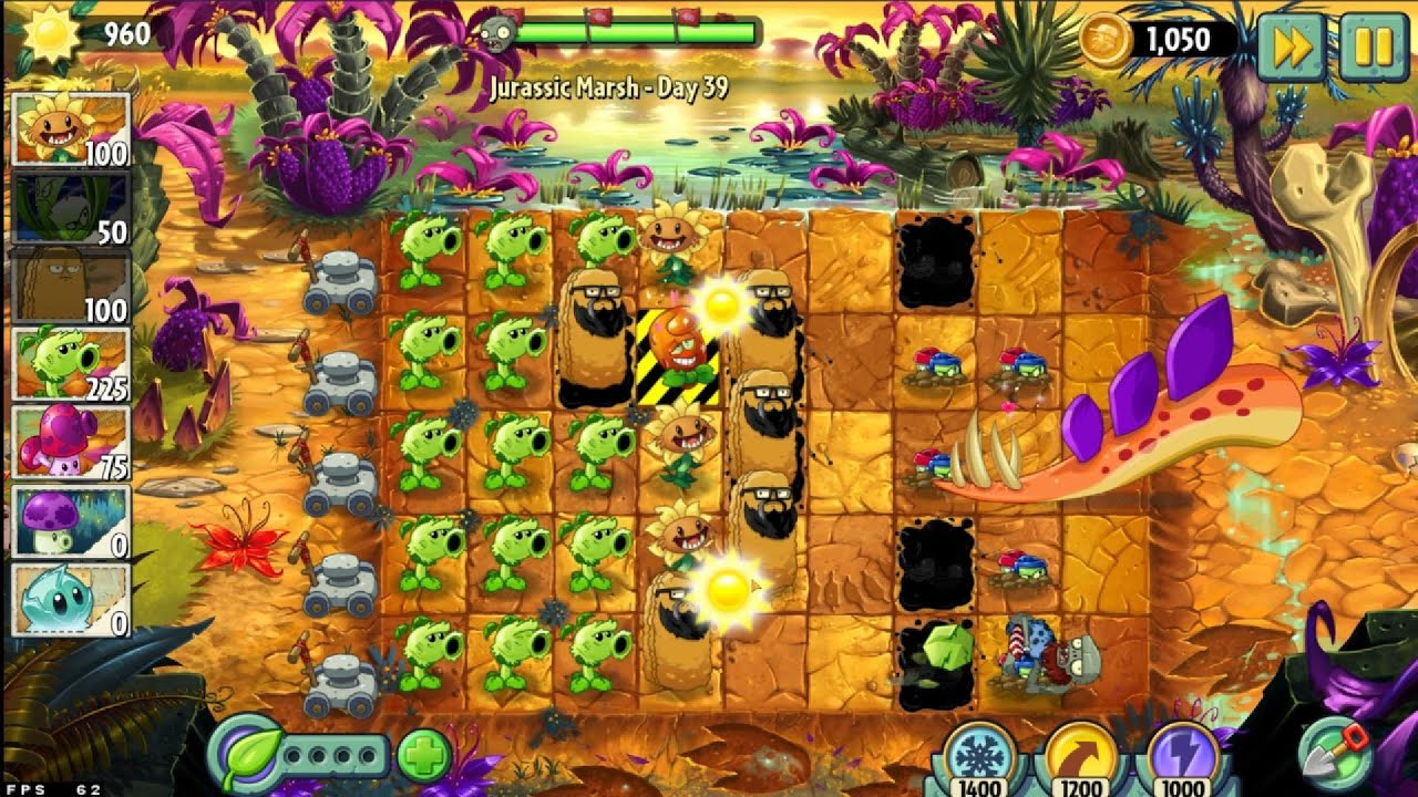 Plants Vs Zombies Reflourished, Pinata Party, and Jurassic Marsh Day 41 ...