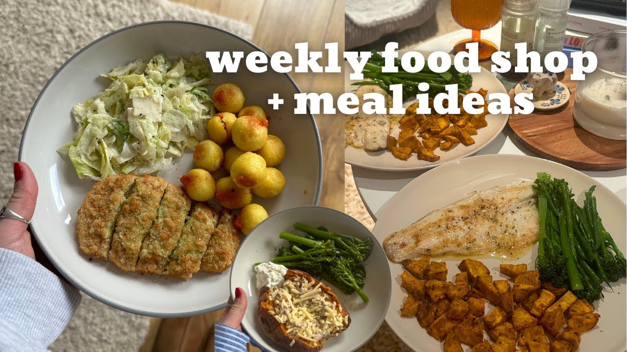 weekly food shop + a week of dinners 🌽 - YouTube