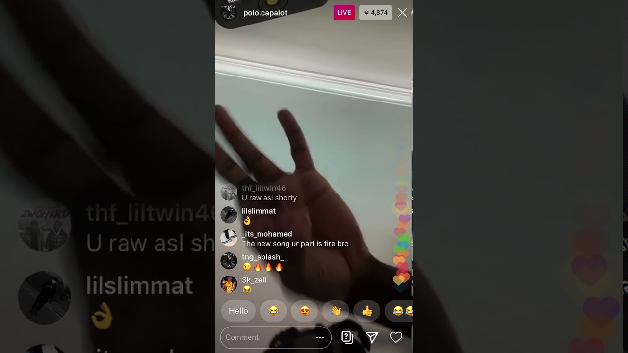 Polo G on IG live playing Hottboi - YouTube
