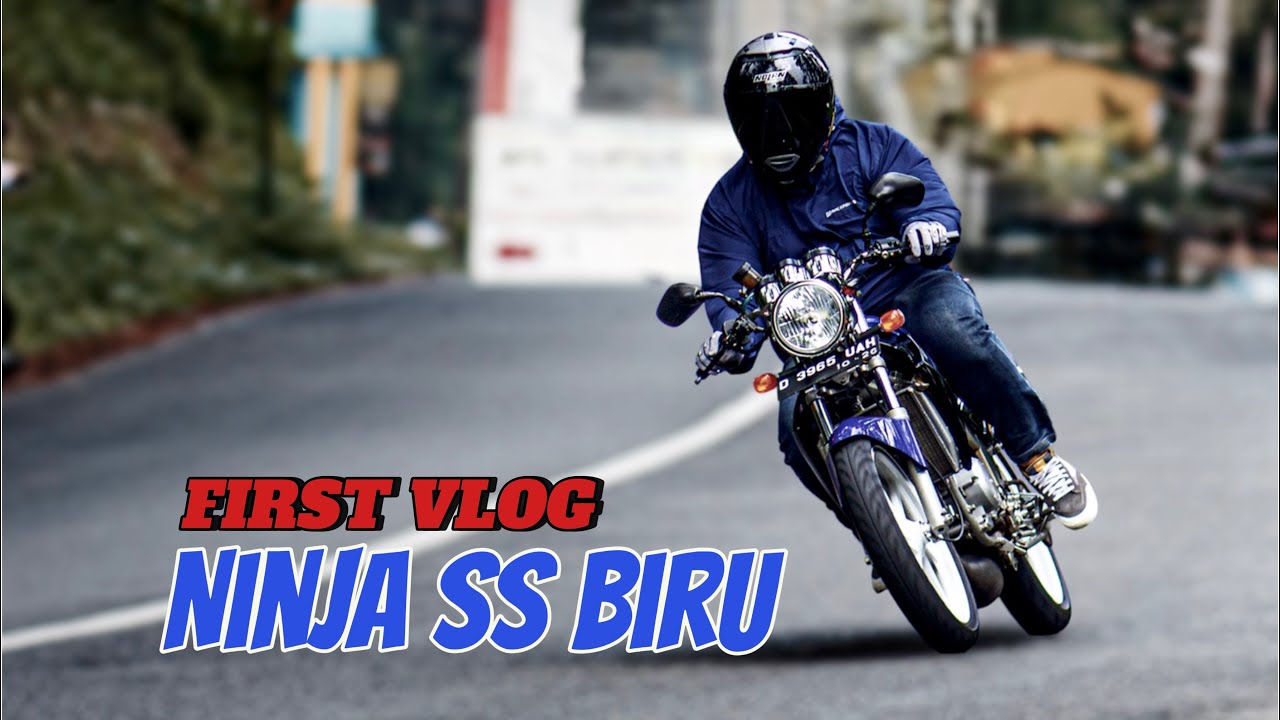 KAWASAKI NINJA SS BIRU ( KR 150 N ) FIRST VLOG PAKAI NINJA SS ️ - YouTube