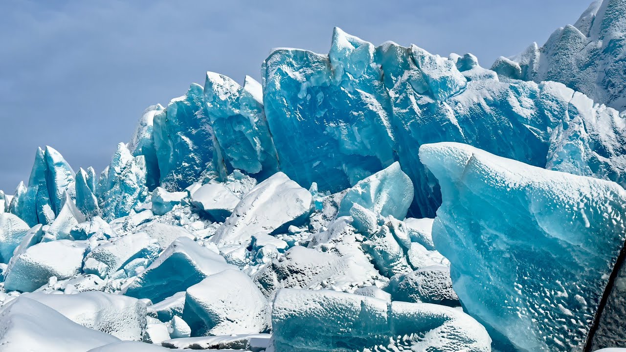 Flying Over Blue Ice: Stunning Drone Footage of Alaska’s Knik Glacier ...