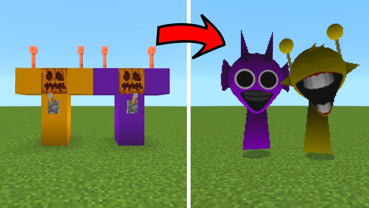 How To Spawn Horror Simon and Durple in MINECRAFT - YouTube