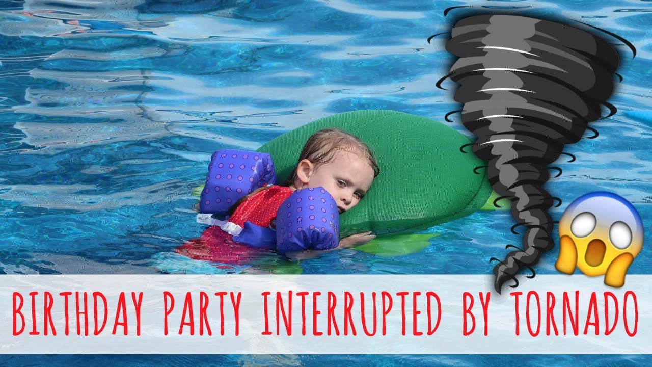 Tornado Interrupts Birthday Pool Party 🌪 - YouTube