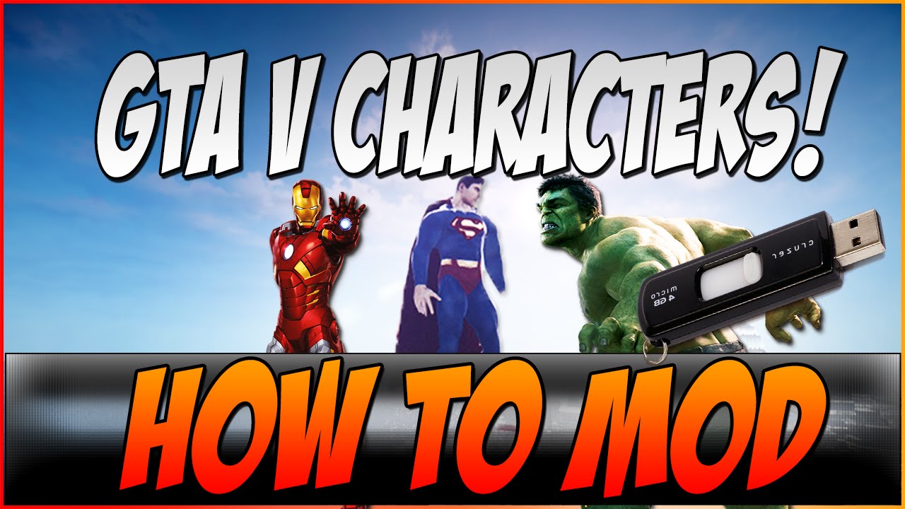 GTA V Modding! : How to Mod GTA 5 Character Model! Using A USB! Become ...