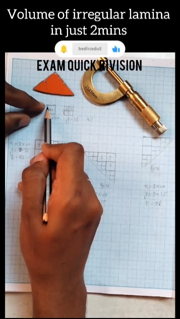 Volume of irregular lamina in just 2mins@NatureClassesbyHabib # ...