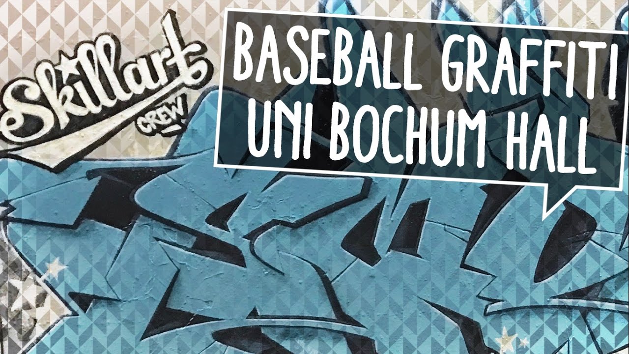 SMOE Baseball Graffiti Wall | Uni Bochum Hall - YouTube