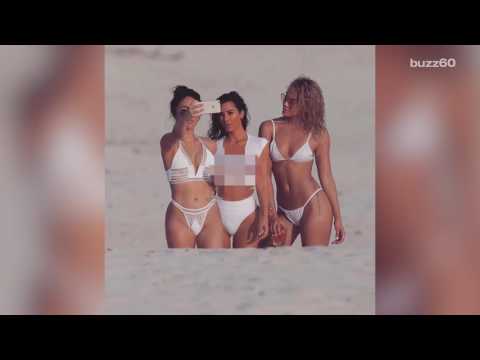 Kim Kardashian Makes Waves Twerking in a Pool