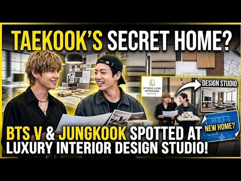 Is This Taekook’s Secret Home? BTS V & Jungkook Spotted at Luxury Interior Designer Studio!