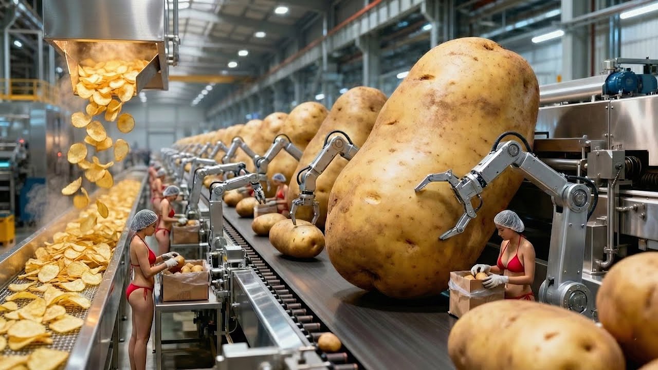Inside a Modern Potato Chip Factory: From Whole Potatoes to Perfectly ...