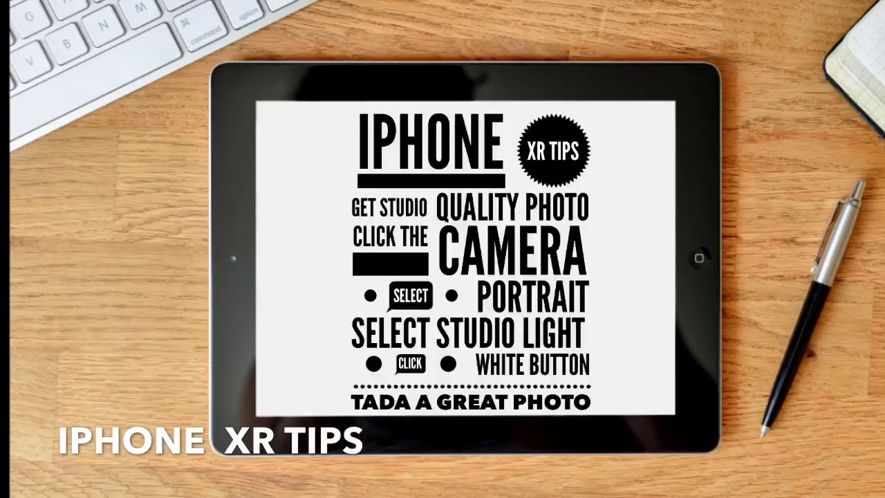 iPhone XR Studio Light Camera Tips - YouTube