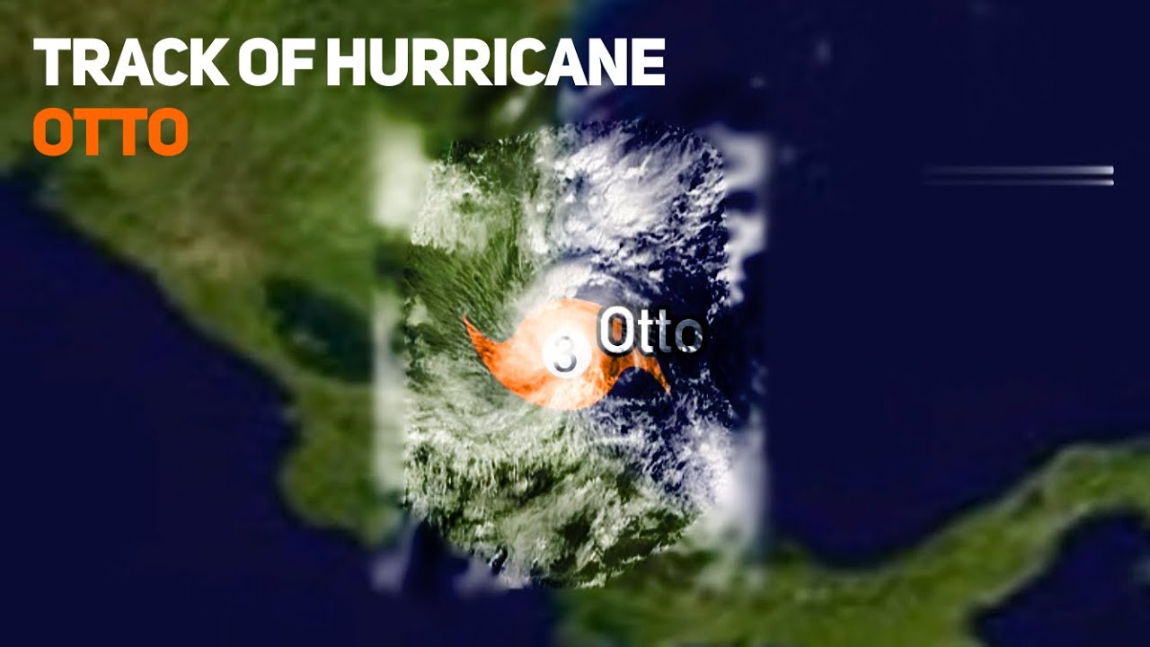 Track of Hurricane Otto (2016) - YouTube