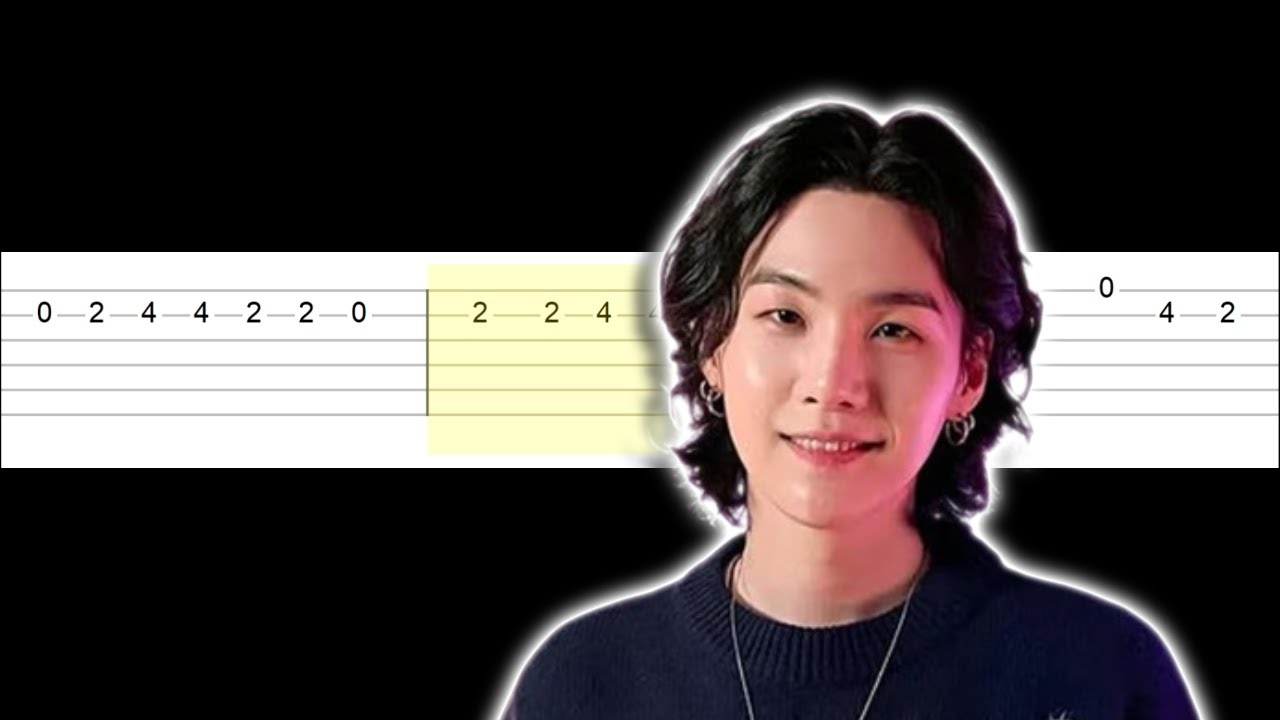 Agust D - Haegeum (Easy Guitar Tabs Tutorial) - YouTube