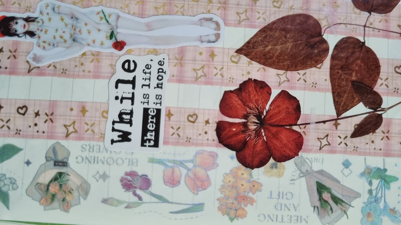 Floral Journals // Journal with samra // ASMR journal - YouTube