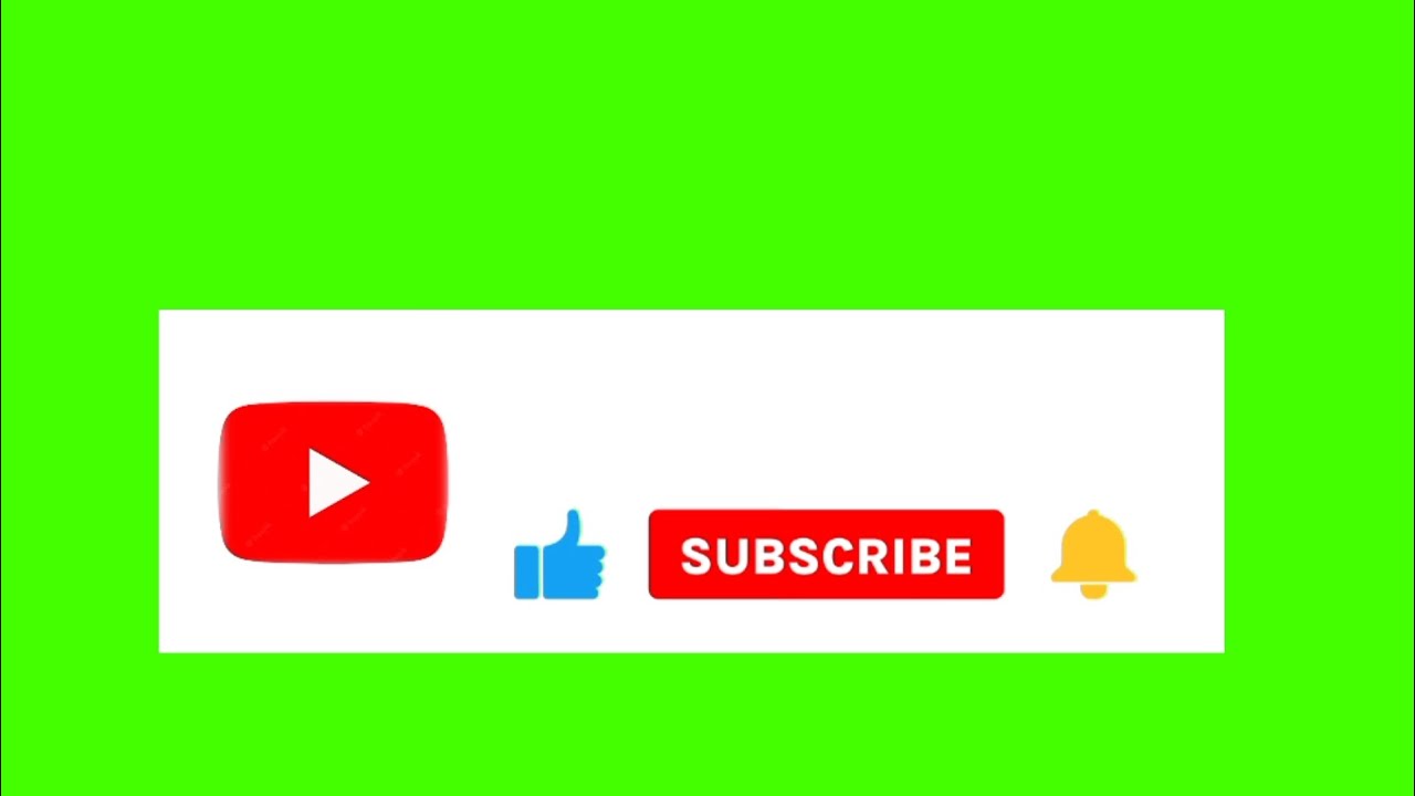 Subscribe green screen || Subscribe botton green screen || like and ...