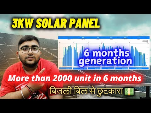 3kw Solar system | Generation after 6 months | Winter | Rainy | Adani ...