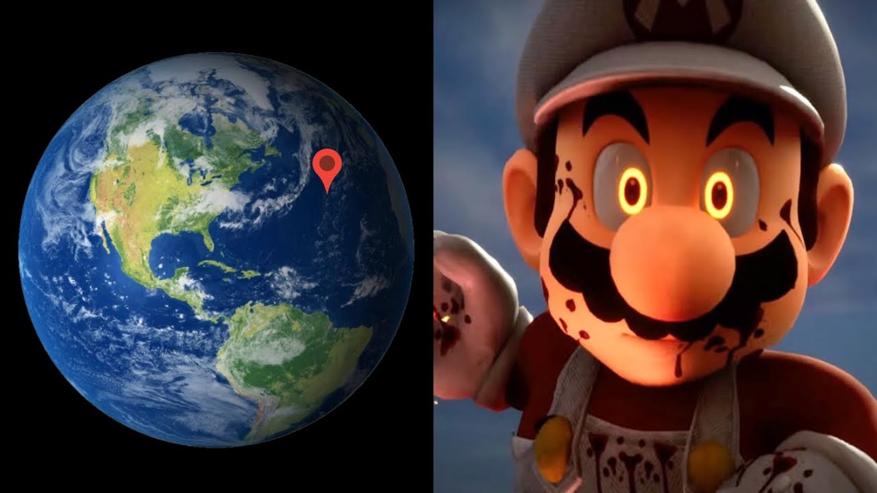 Scary Mario on the road on Google Earth! - YouTube
