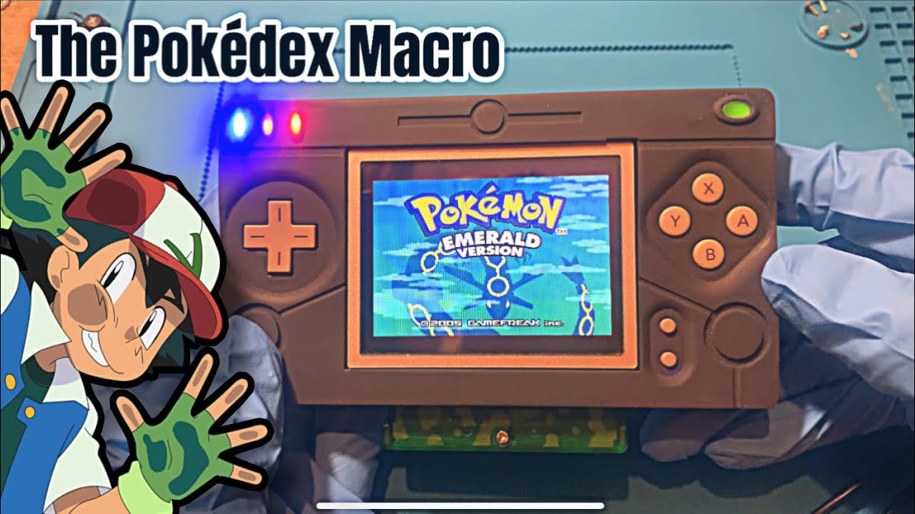 Custom Pokédex Gameboy macro shell!!! - YouTube
