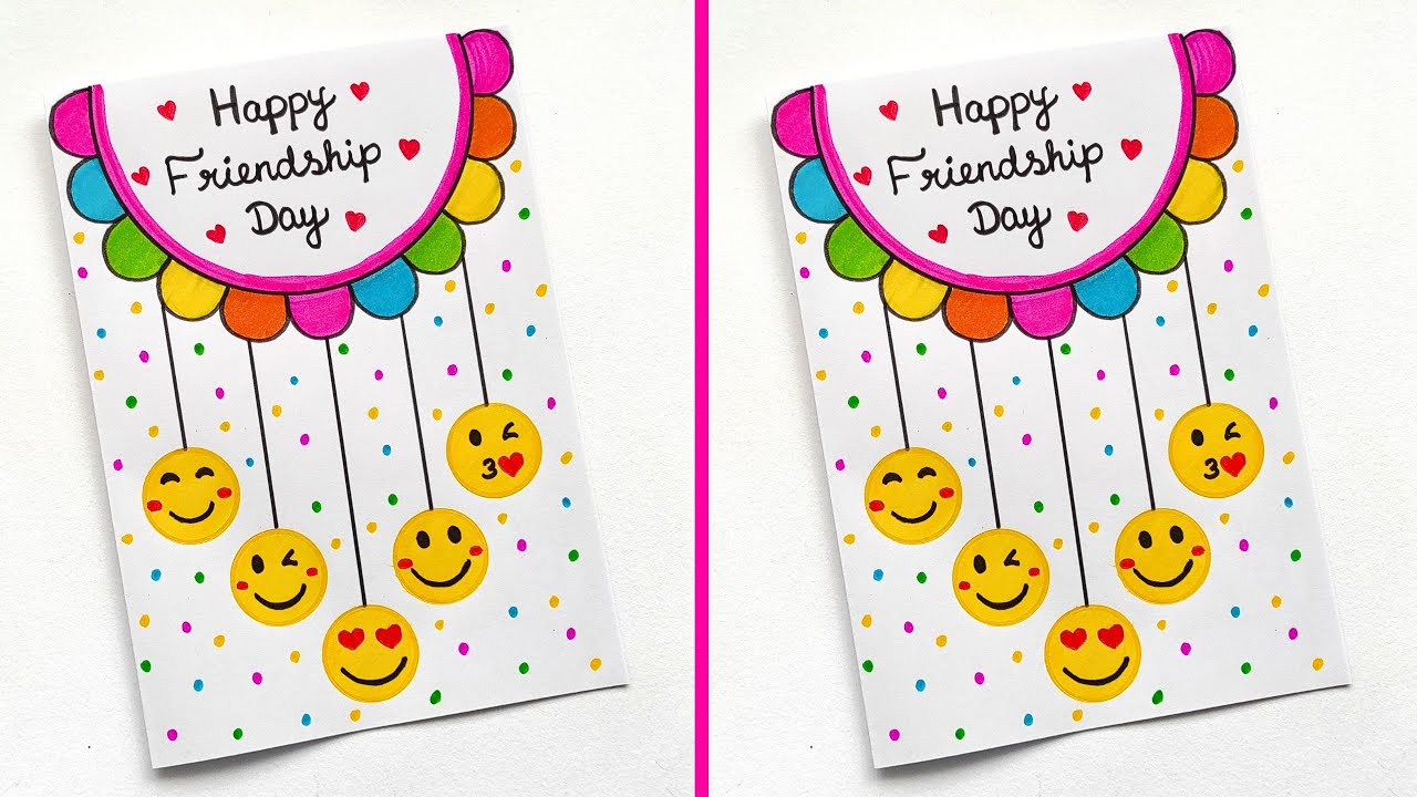 Friendship Day Greeting Card | Easy & Super Friendship Day Card|How to ...