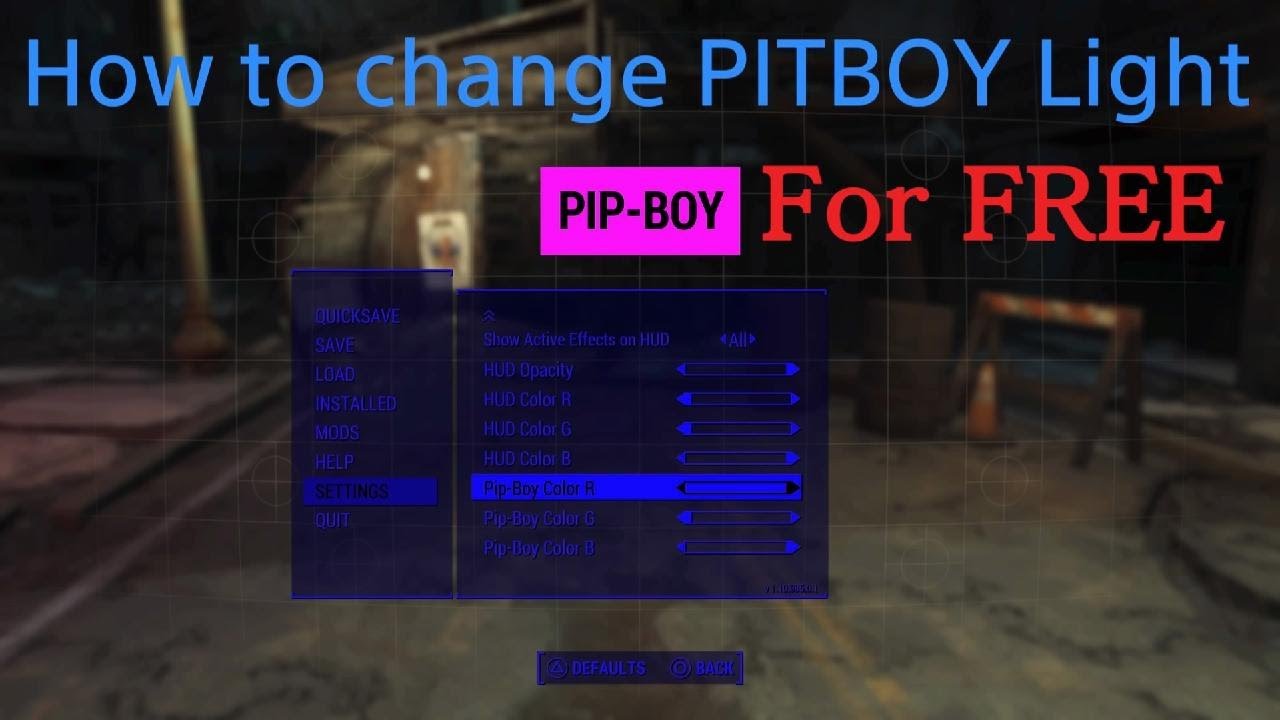 Fallout 4 - PIPBOY light at “level one” purple, blue ,pink ,white ...