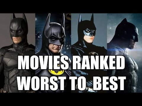 Batman Movies Ranked Worst to Best - YouTube