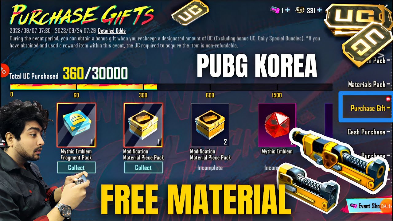 Get Free Materials And Forge Crystals | Purchase Gifts Pubg | Get Mini ...