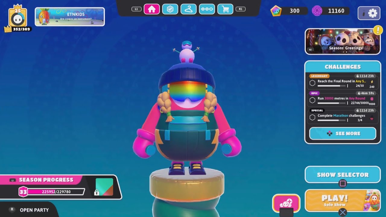 Fall Guys PS5 Slope Rider Free Skin Gameplay - YouTube