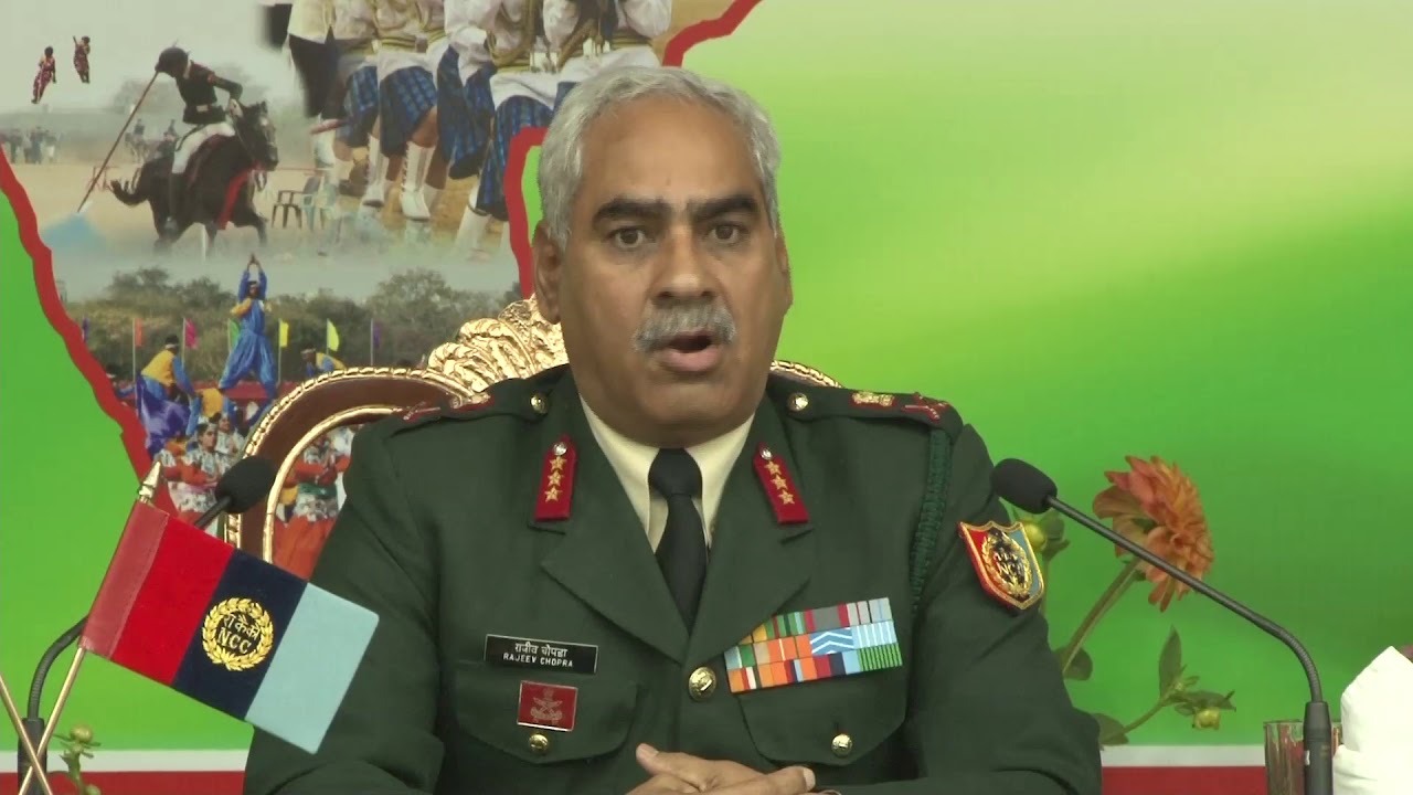 DG NCC LT. GENERAL RAJEEV CHOPRA PRESS CONF. ON RDC 2020 - YouTube