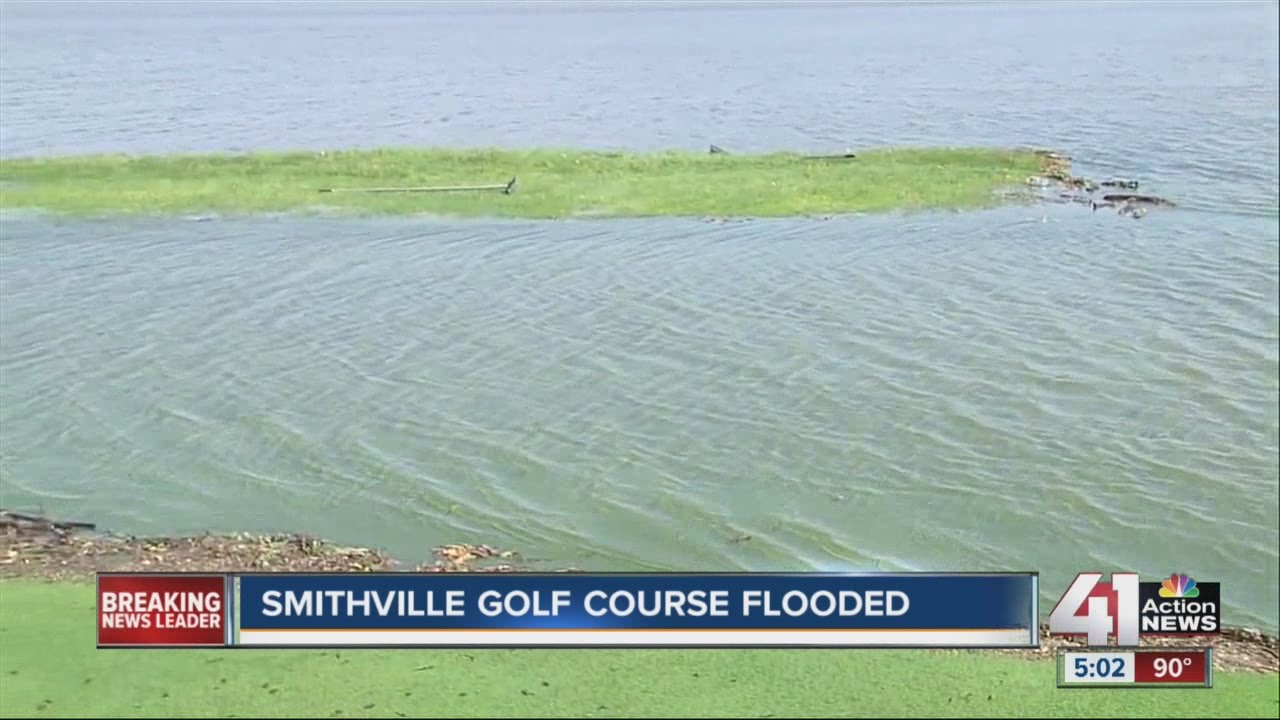 Smithville golf course flooded after week of rain - YouTube
